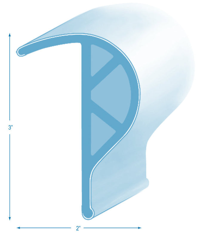 Vinyl Boat Dock Rub Rail Edging 2" x 3" | Dock Hardware